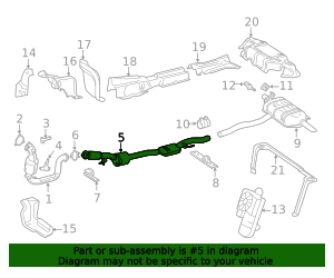 247-490-88-04 - Center Pipe 2020-2021 Mercedes-Benz GLB 250 | Mercedes ...