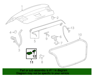 2010-2019 GM Courtesy Lamp 13503058 GM | GMPartsDirect.com