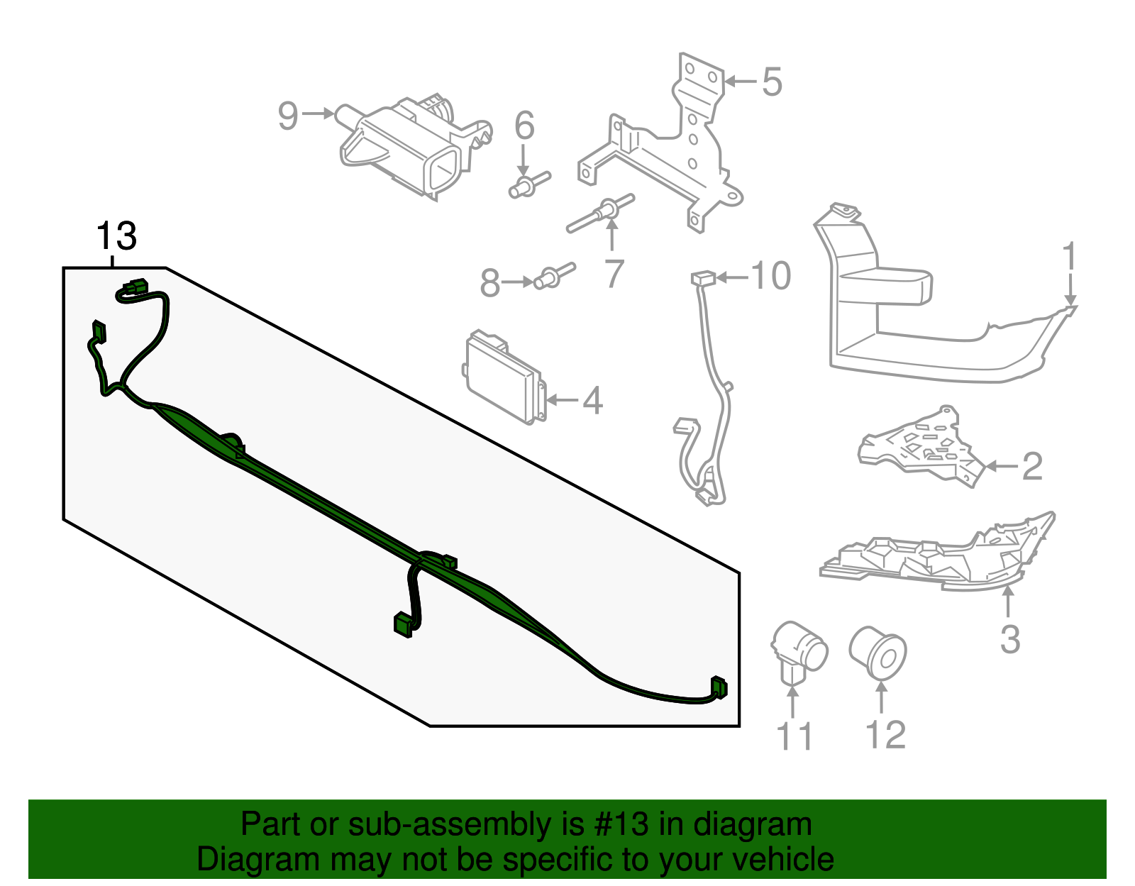 FL3Z-15K867-F - 2015-2017 Ford F-150 - Wire Harness | Ford OEM Parts Outlet