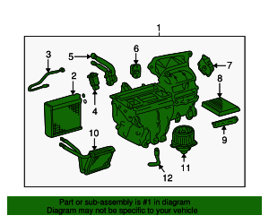 2003-2004 Toyota Heater Assembly 87010-02250 | Toyota Parts Center