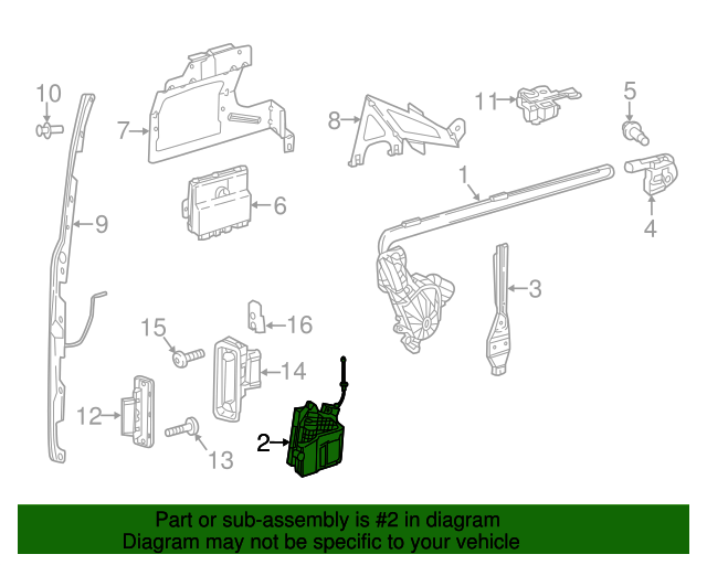 447-760-00-10 - Motor Assembly 2016-2023 Mercedes-Benz Metris ...