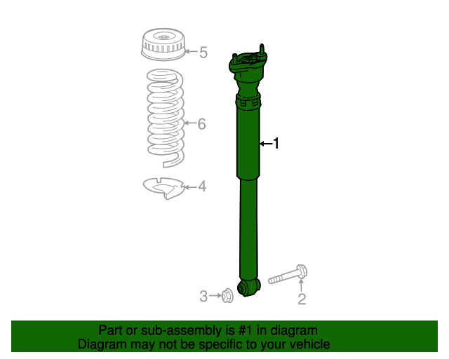 212-320-46-30 - Shock Absorber 2010-2016 Mercedes-Benz | Mercedes-Benz ...