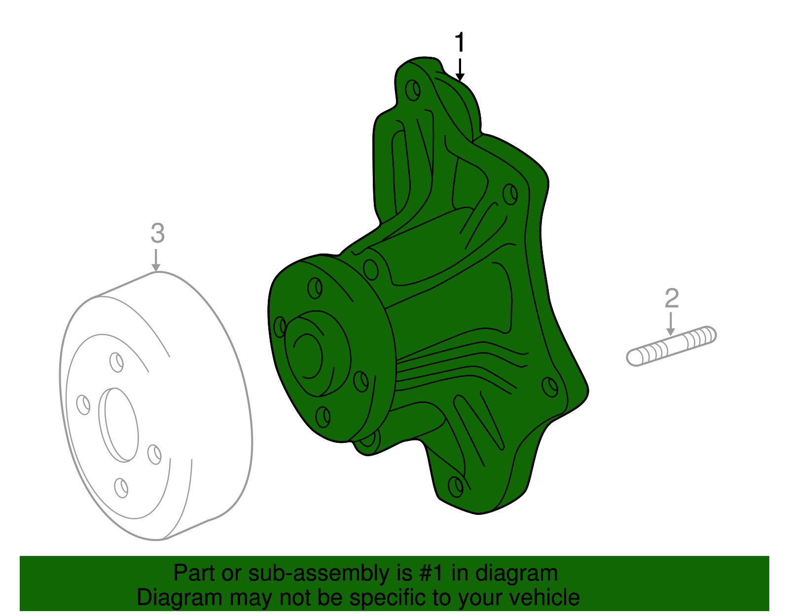 2007-2012 Toyota Engine Water Pump w/ Gasket 2.0L 2.4L Camry Matrix ...