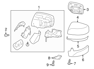 2015-2021 Subaru Mirror Assembly 91036VA042 | OEM Parts Online