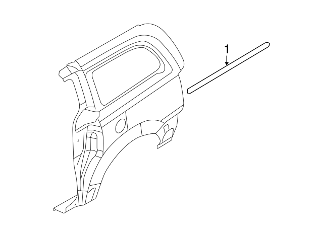 2009-2020 Mopar Side Molding - Passenger Side (RH) 5020976AB ...