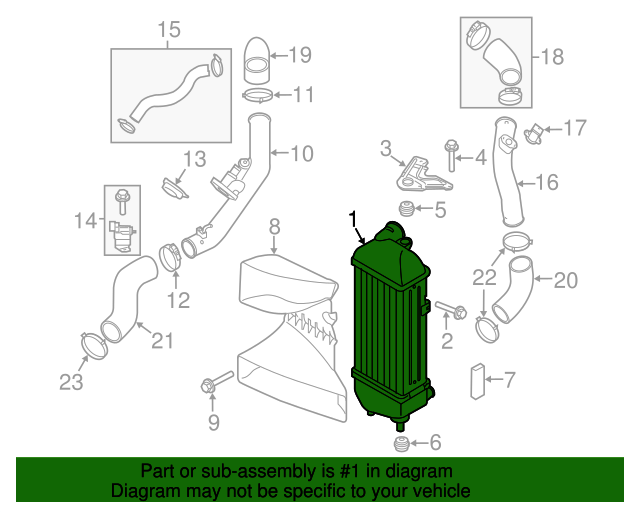 28271-2G200 - Inter-Cooler - 2011-2014 Hyundai Sonata | World OEM Parts ...
