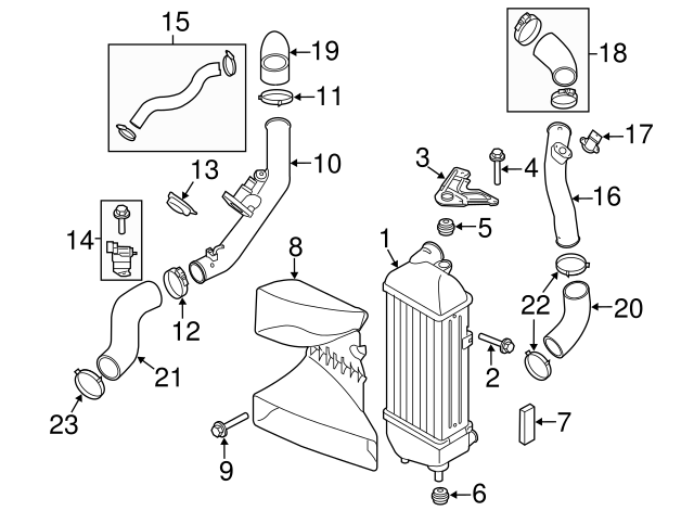 2011-2016 Hyundai Inter-Cooler Hose 28282-2G200 | QuirkParts