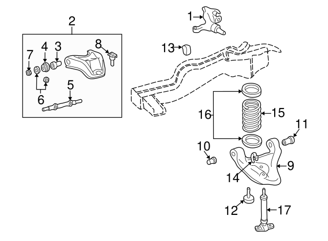 1984-2005 GM Suspension Control Arm Bushing 15980176 | TascaParts.com