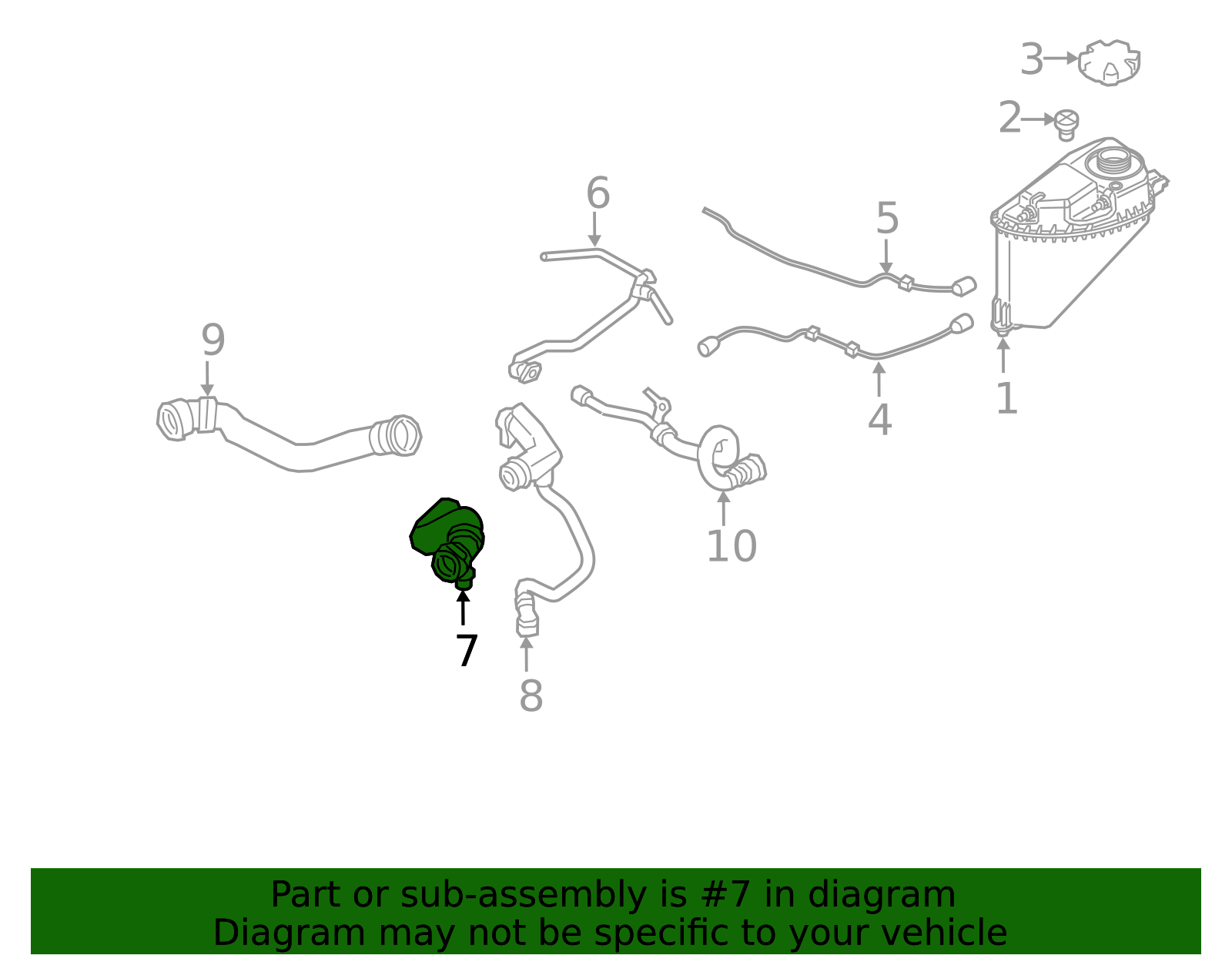 17129894786 - 2019-2023 BMW Upper Hose (17-12-9-894-786) | BMW of South ...