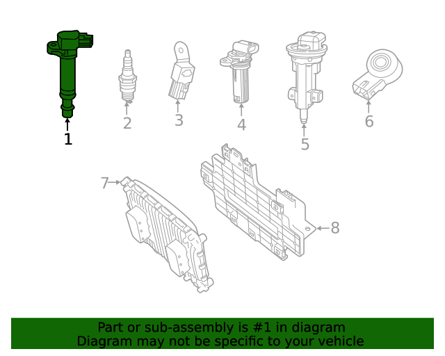 2016-2023 Mopar Ignition Coil 68223569AD | TascaParts.com