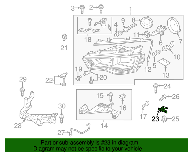 8T0-941-355-A - Retainer Plate 2013-2017 Audi | Audi OEM Parts