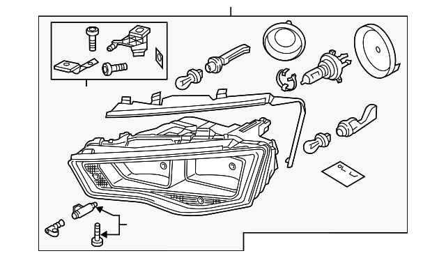 8K0-941-003-AD - Headlamp Assembly 2013-2016 Audi | Audi OEM Parts