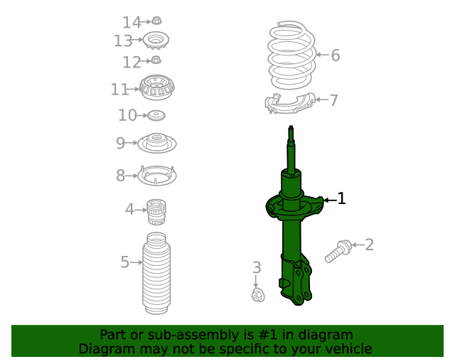 2021-2024 Hyundai Venue Strut 54651-K2100 | OEM Parts Online