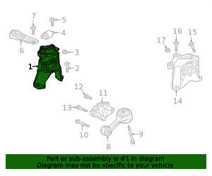 50820-TRW-A04 - Mounting, Engine Side - 2018-2021 Honda Clarity | Honda ...