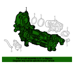 2017-2019 GM Exhaust Gas Recirculation Cooler Housing 55509027 GM ...