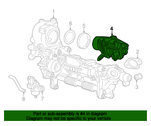 2017-2019 GM Exhaust Gas Recirculation (EGR) Valve 55570005 GM ...