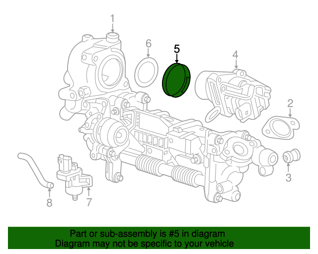 55497054 GM Exhaust Gas Recirculation (EGR) Valve Gasket | GM Parts Store
