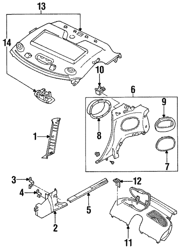 FD01-68-710A-02 - Sill Plate 1993-1995 Mazda RX-7 | Mazda Wholesale Direct