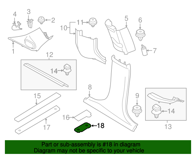 51-77-7-403-247 - Insert Pad - 2015-2023 Mini | BMWPartsHub