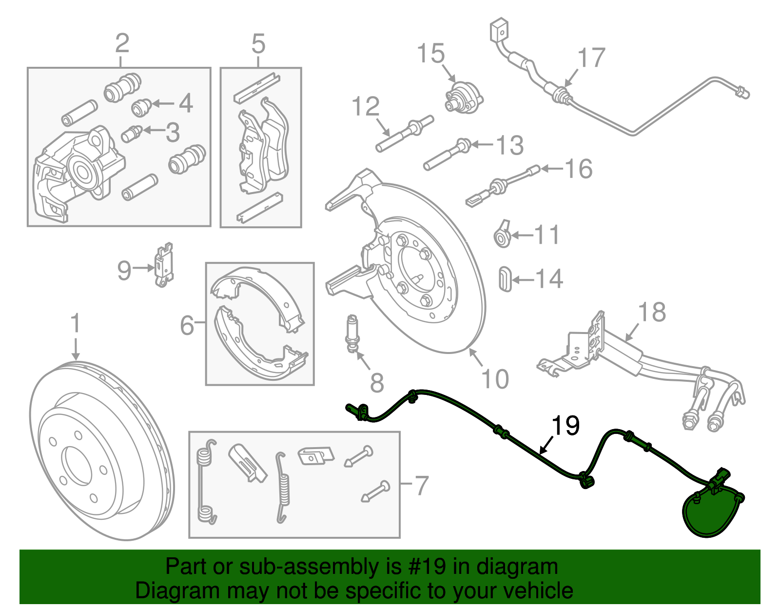 AL5Z-2C190-C - Rear Speed Sensor 2010-2011 Ford Ranger | AutoNation Parts