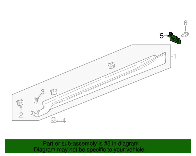 74475-TVA-A10 - Strake, R Rear 2019-2020 Honda Accord | Honda Parts Online