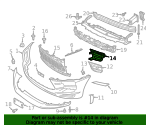 2019-2021 Porsche Macan Outer Grille 95B-807-681-J-041 | Porsche Marin