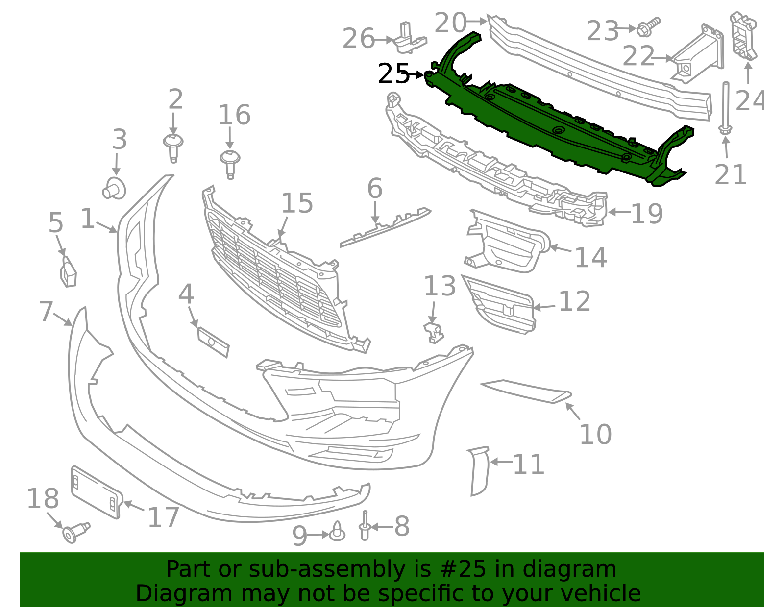 2019-2021 Porsche Macan Cross-Member 95B-805-241-E | Sunset Porsche Parts