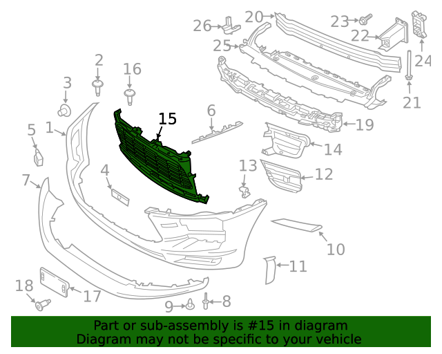 2019-2021 Porsche Macan Grille 95B-807-683-BL-OK1 | AutoNationParts.com