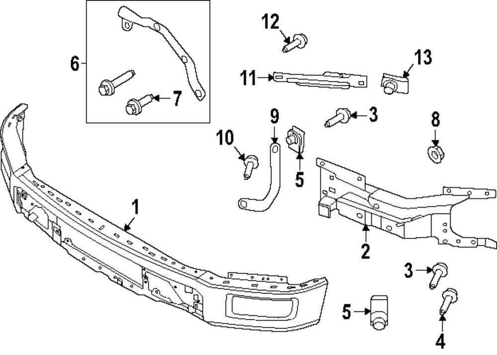 2024-2025 Ford F-150 Bumper Face Bar RL3Z-17757-BAPTM | OEM Parts Online