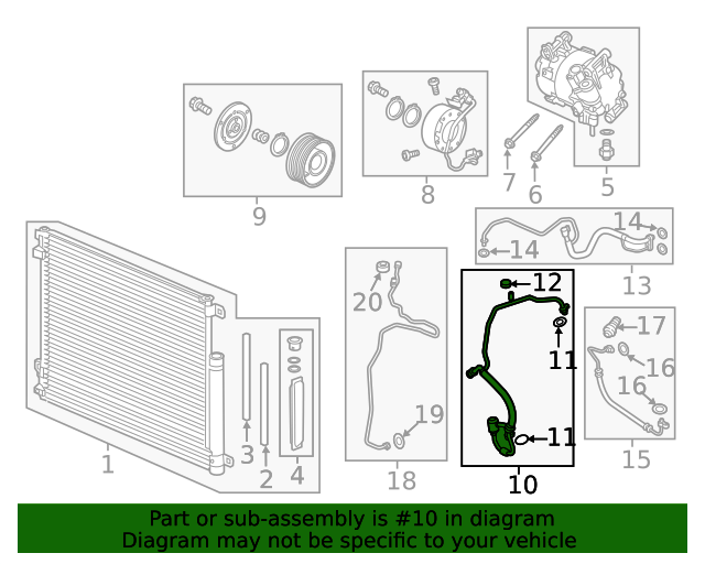 80312-TBA-A03 - Hose, Suction - 2016-2020 Honda Civic | Genuine Honda Parts