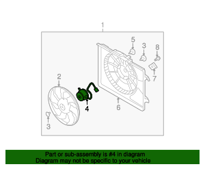 25386-2H051 - Fan Motor - 2007-2012 Hyundai Elantra | OEM Hyundai Parts ...