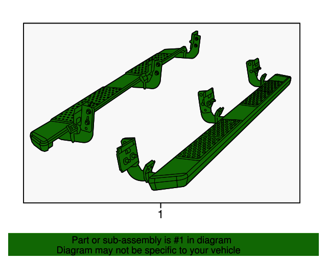 68309999AC - Side Step Left - 2020 Ram 1500 | Mopar Parts Canada