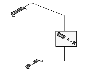 34410038346 - 2000-2019 BMW Parking Brake Spring Kit (34-41-0-038-346 ...
