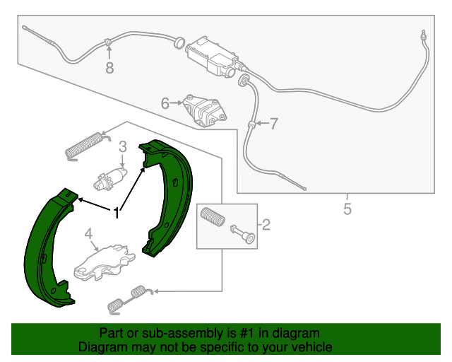 34416780041 - 2007-2019 BMW Brake Shoes (34-41-6-780-041) | BMW of ...