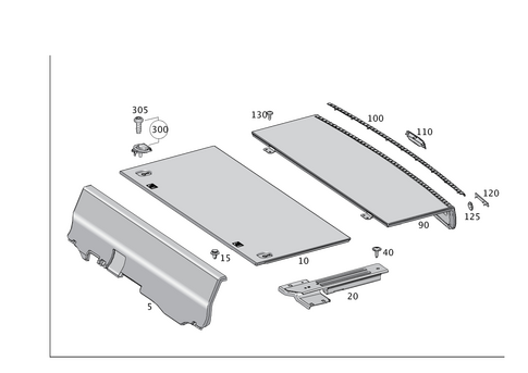 Load Compartment Floor for 2018 Mercedes-Benz GLE550e | Mercedes-Benz ...