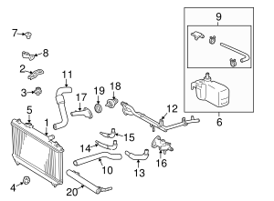 16331-74260 - Water Outlet - 1992-2001 Toyota | OEM Genuine Toyota Parts