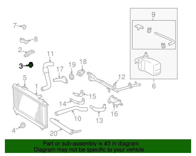 16523-03010 - Radiator Insulator - 1997-2010 Toyota | OEM Genuine ...