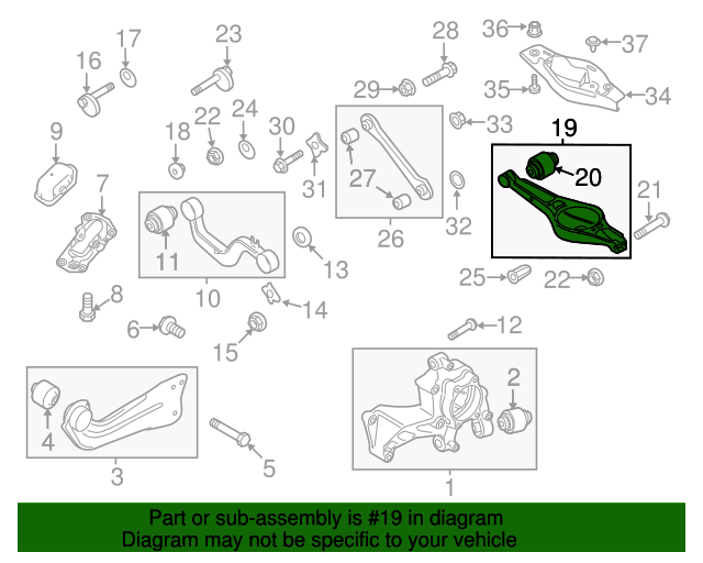 1K0-505-311-AB - Lower Control Arm 2006-2018 Audi | Audi OEM Parts