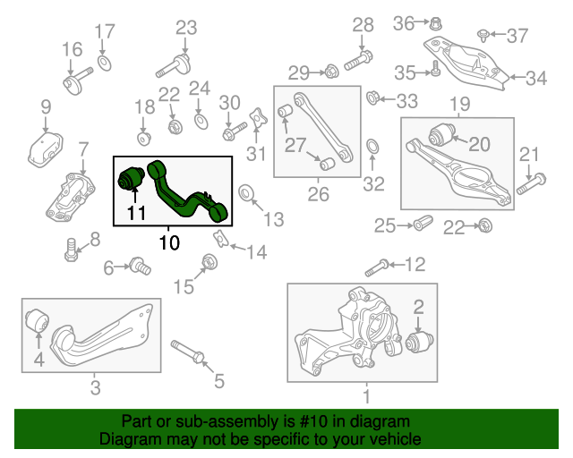2012-2018 Audi Suspension Control Arm 5Q0-505-323-C | AutoNation Parts
