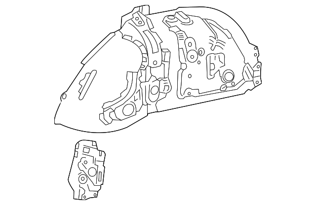61607-0E070 - Inner Wheelhouse 2016-2022 Lexus | Lexus Parts Outlet