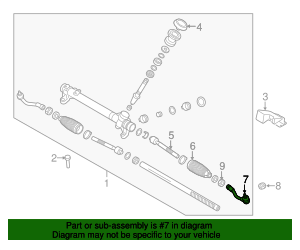 Genuine Outer Tie Rod for 2015-2016 Hyundai Sonata | Part# 56825-C1090 ...