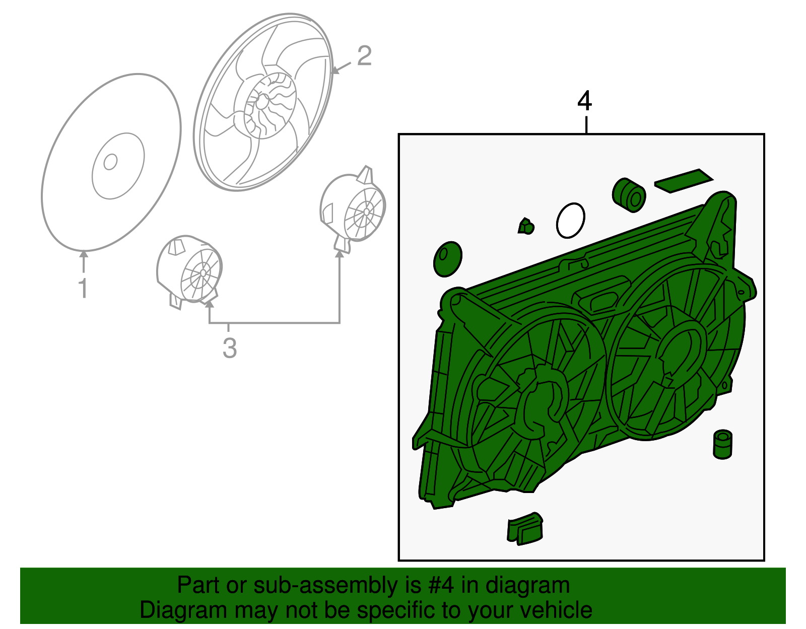 2007-2014 GM Engine Cooling Fan Shroud 15780789 GM | GMPartsDirect.com