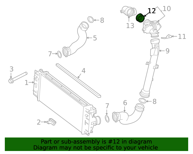 Genuine OEM Muffler Connector | 642-094-00-51 | Fits Select 2019-2022 ...