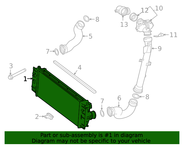 907-501-17-00 - Inter-Cooler 2019-2022 Mercedes-Benz | Mercedes-Benz ...
