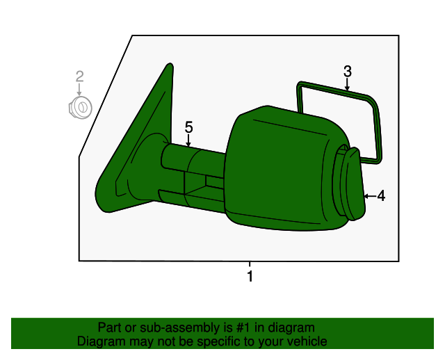 Toyota Door Mirror Right Part# 879100c281 | Toyota of Colorado Springs