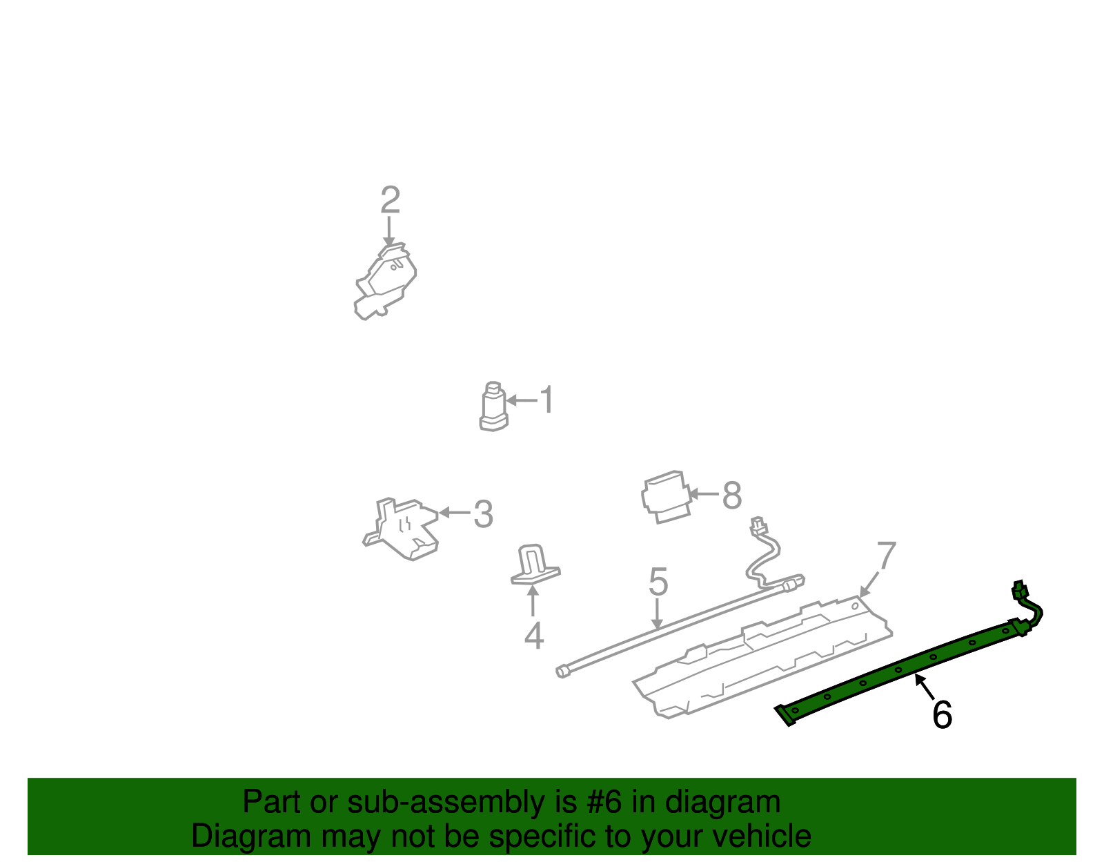 2015-2020 GM Rear Closure Hands Free Lower Sensor 23342242 GM ...