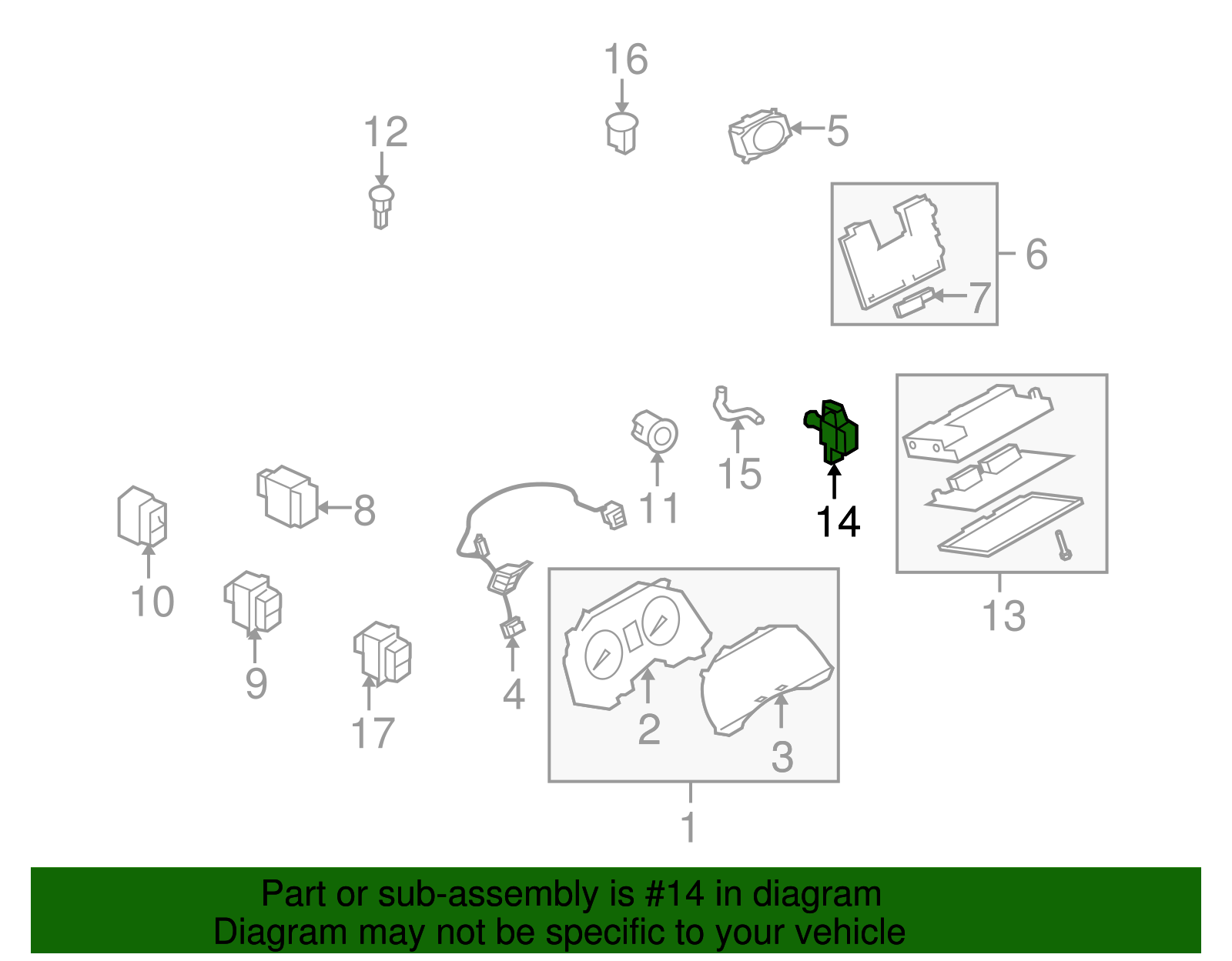 2012-2020 Infiniti In-Car Sensor 27720-3AA0A | Infiniti OEM Parts Online