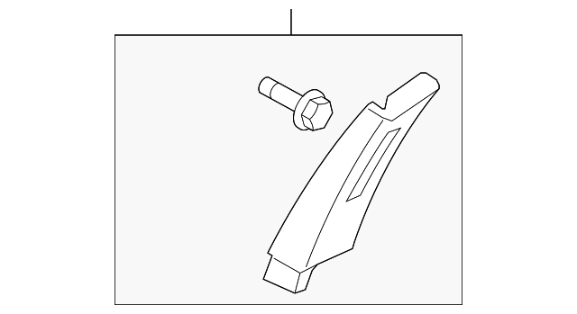 2013-2019 Nissan Sentra Upper Center Pillar Trim 76914-3SG0A | QuirkParts