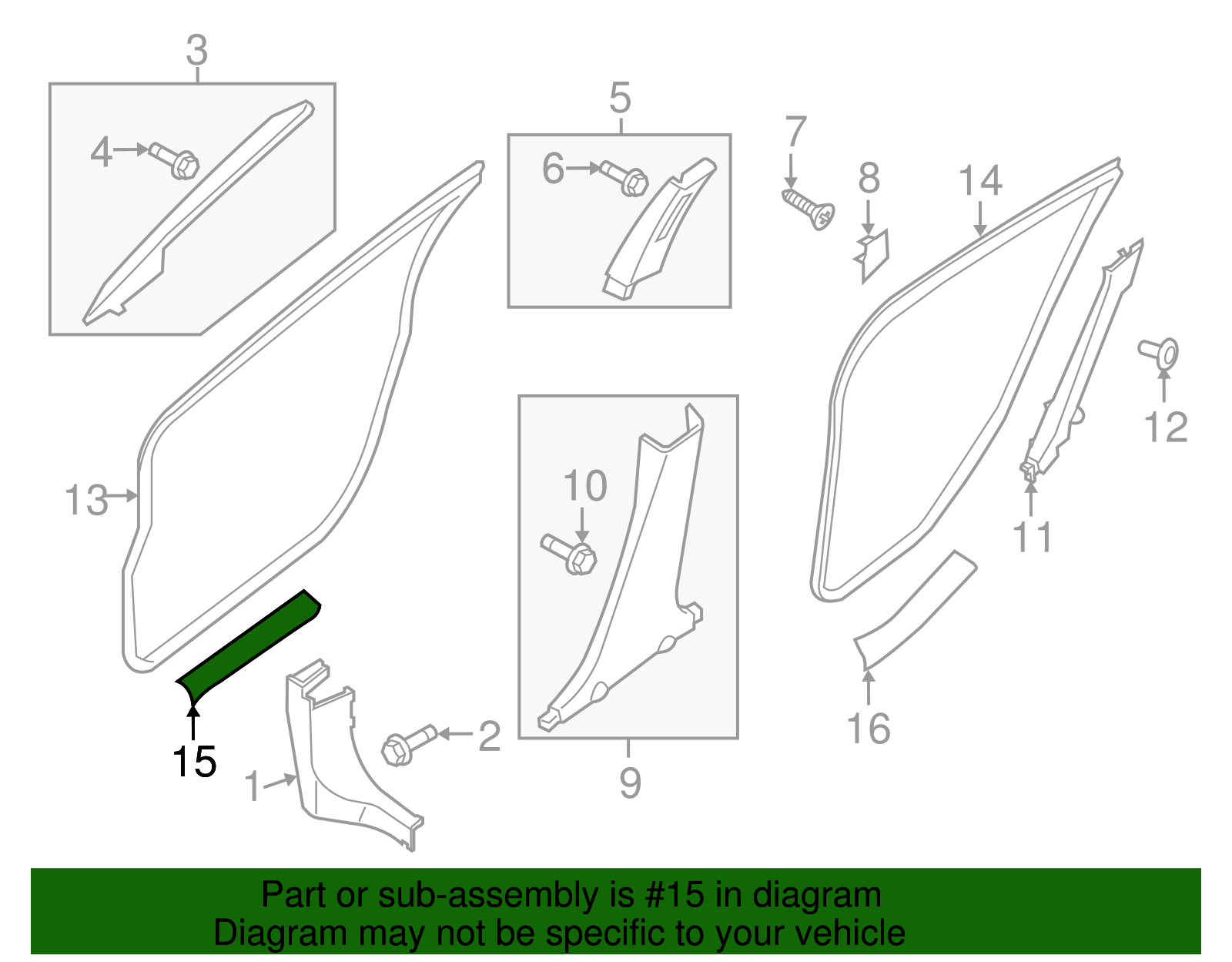 2017-2019 Nissan Sentra Front Sill Plate 769B4-4AF0B | OEM Parts Online
