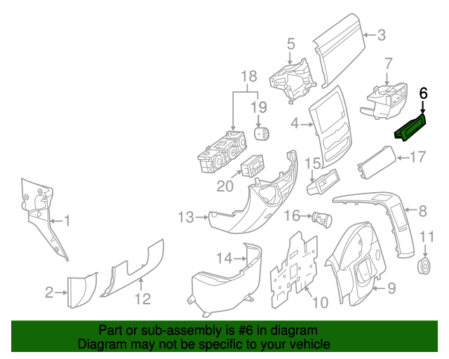 906-689-01-47-9B27 - Storage Compartment 2014-2018 Mercedes-Benz ...